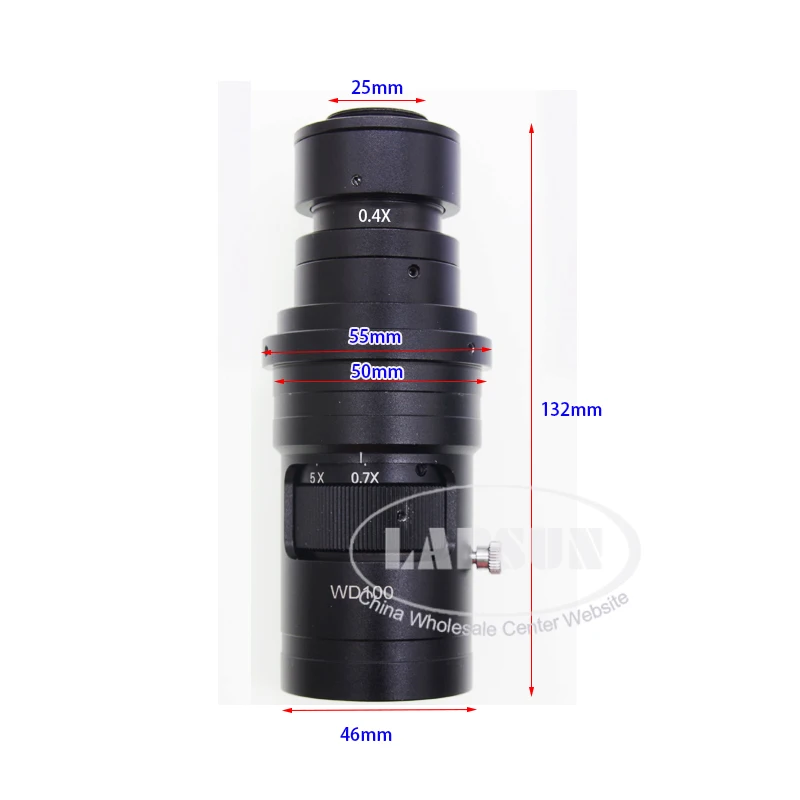 LAPSUN Промышленный микроскоп объектив 0.7X-5X | AliExpress