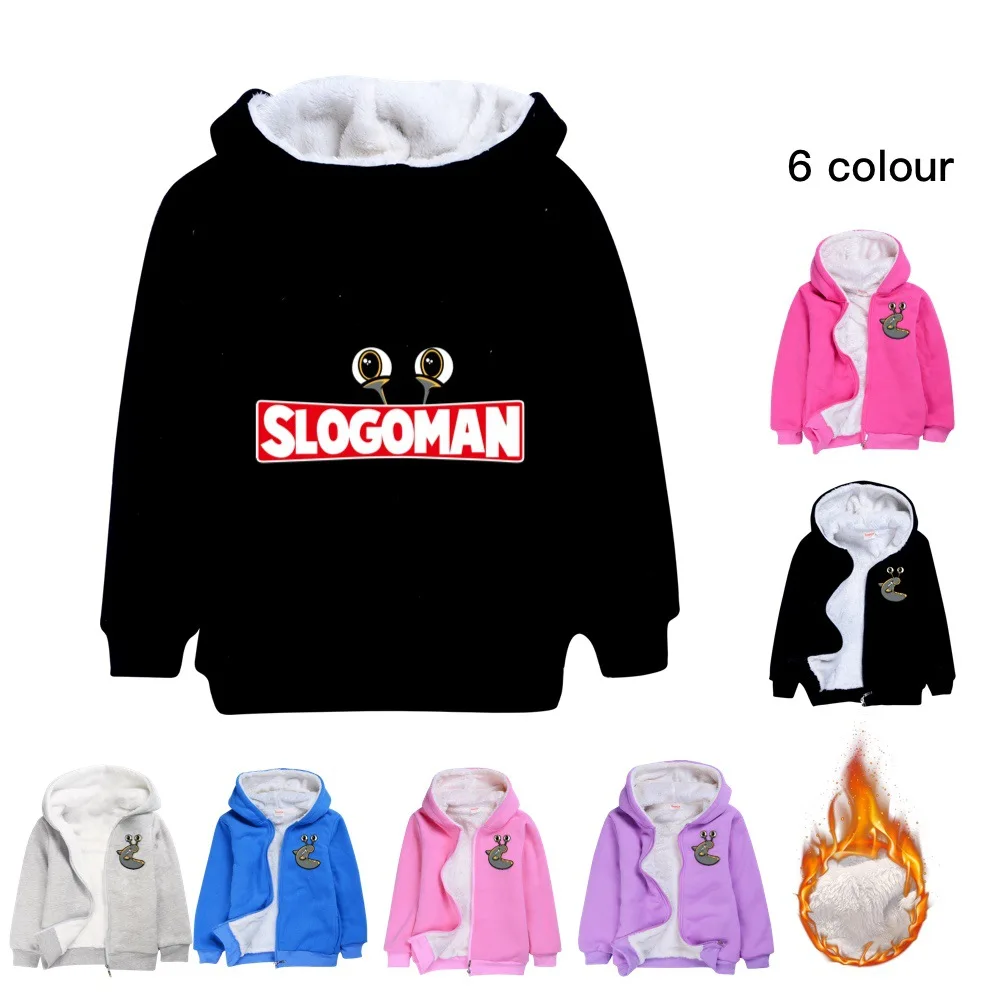 Kids-SLOGOMAN-HOODY-Clothing-Kids-Cardigan-Zipper-Thick-Jackets-Girls ...