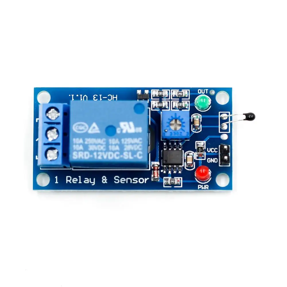 5V/12V Thermal Sensor Module 1 Channel Relay Module Combo Module ...