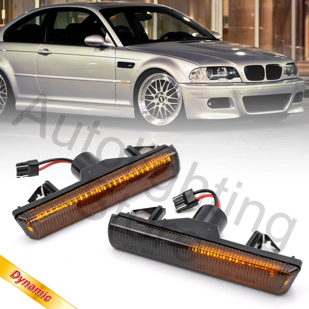 2pc Led Squential Side Markers Lamps Turn Signal Indicator Blinkers ...