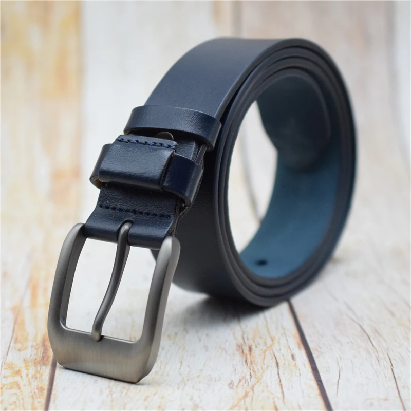 WESTERN-AUSPICIOUS-Genuine-Leather-Belt-Men-Blue-Green-Black-Coffee ...