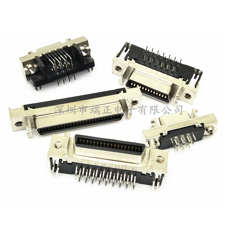 1pcs-SCSI-Connector-HPCN-Slot-Type-14-20-26-36-50-pin-Female-Socket-180 ...