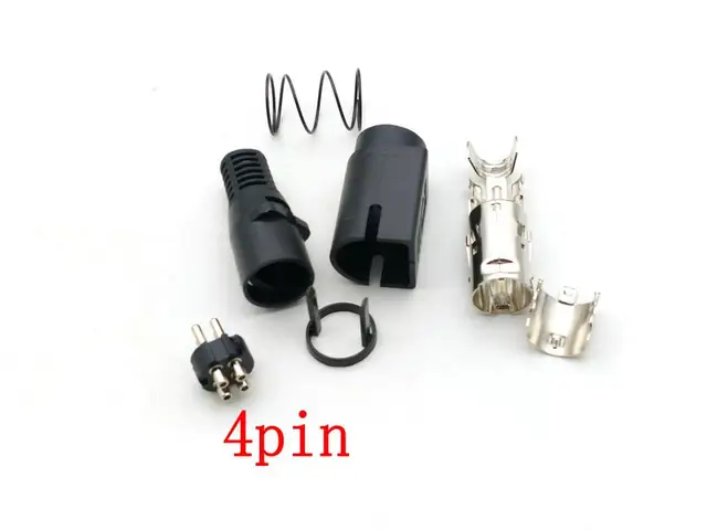 2Pcs 3 Pin/4Pin Tft Lcd Síkképernyős Tv 12V Dc Din Plug -Tápcsatlakozó ...