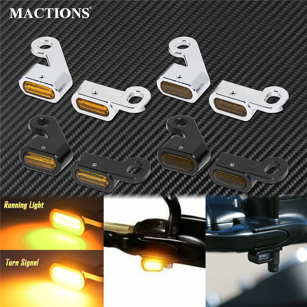 Motorcycle Mini LED E Mark Turn Signal Light Running Indicator Lamp For ...