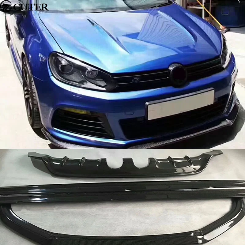 Golf 6 R20 Carbon Fiber Front Lip Rear Diffuser Side Skirts For Golf6 ...