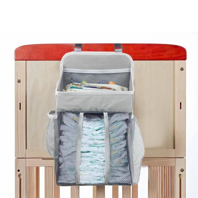 Baby Crib Hanging Bag High-quality Portable Lightweight Grid Splicing ...