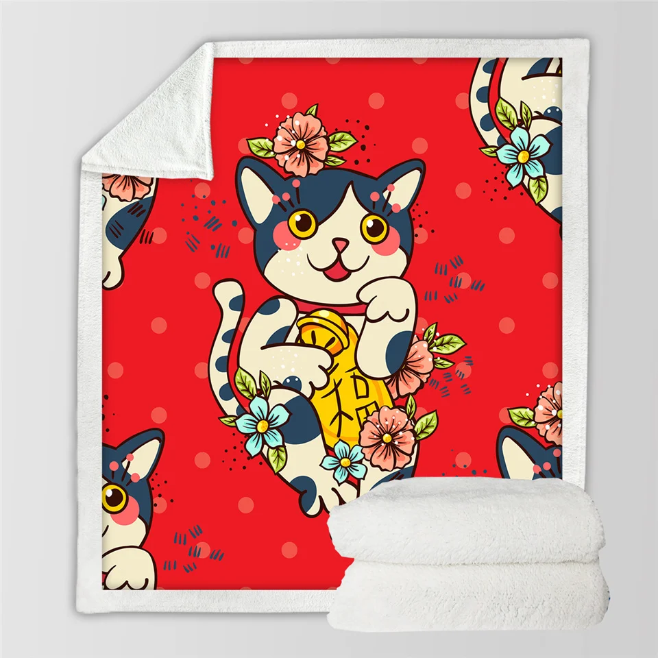 Various Cat Design Throw Blankets FREE Ship USA The Great Cat Store