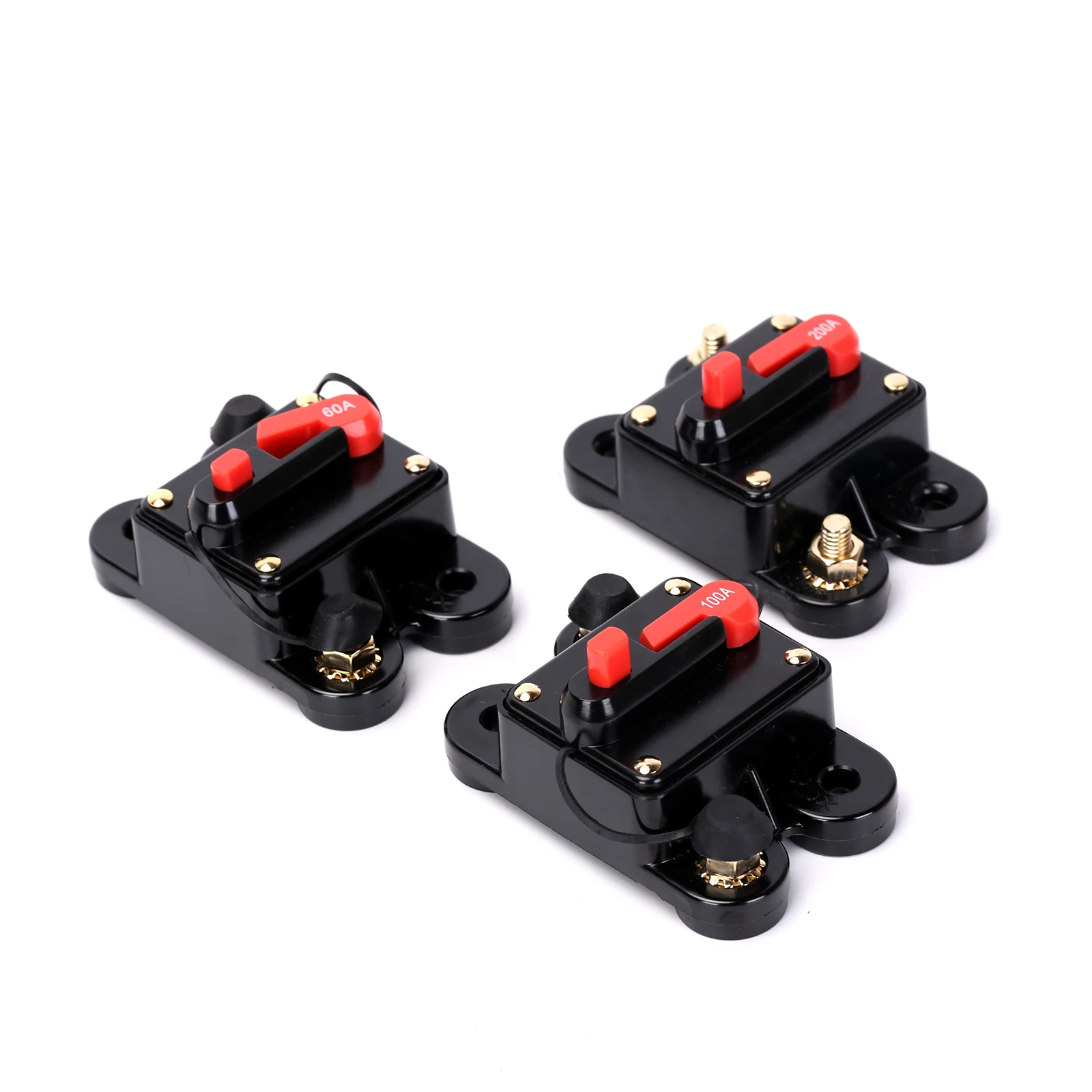 DC 12V 24V 60A/100A/200A Manual Reset Circuit Breaker Suitable For Car ...