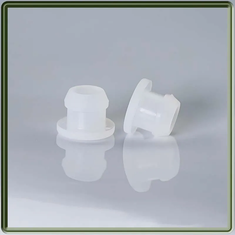 10-Uds-5mm-transparente-de-caucho-de-silicona-agujero-tapas-tipo-T ...