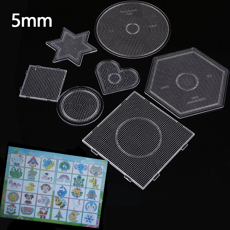 5mm Big Hama Beads Template Toy Diy Perler Tool Beads Educational ...