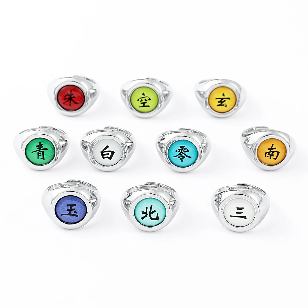 Anime Cartoon Metal Ring Cosplay Akatsuki Itachi Pain Peripheral Ninja ...