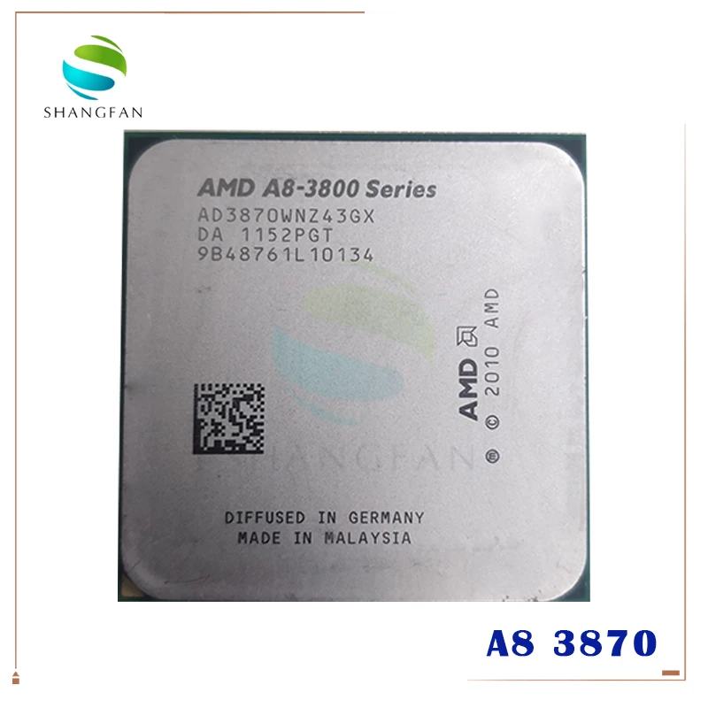 AMD A8 Series A8 3800 A8 3870 A8-3870 3GHz 100W โปรเซสเซอร์ CPU Quad ...