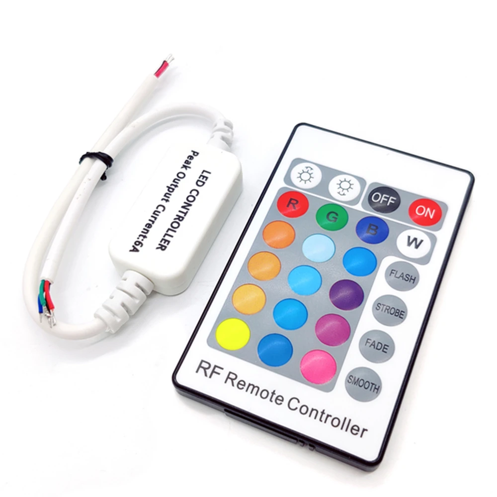 Mini-DC-12V-Led-Controller-Dimmer-Wireless-RF-Remote-to-Control-Single ...