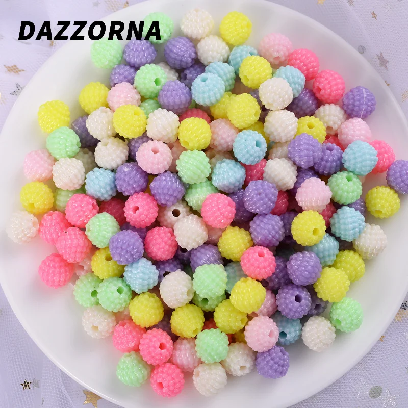 30-180pcs Candy Color Acrylic Beads Round Loose Spacer Loose Beads Or ...
