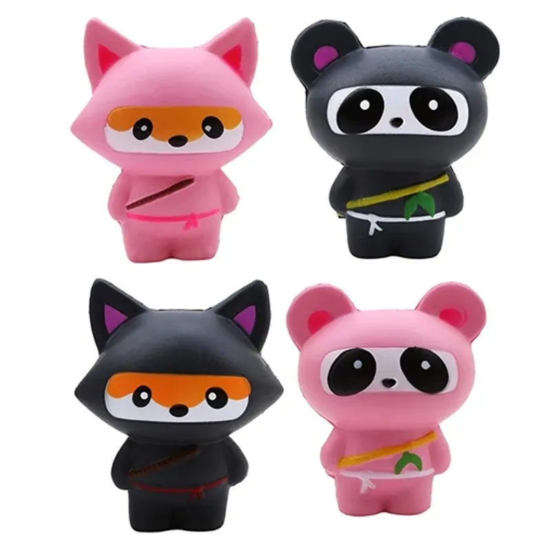 Animal-Jumbo-14CM-Kawaii-Ninja-Squishy-Panda-Bear-Fox-Bread-Soft-Slow ...