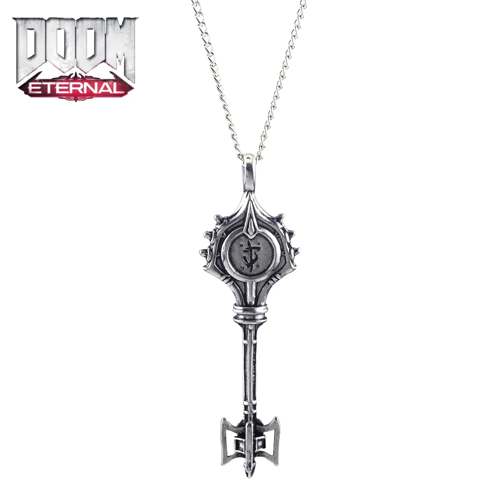 Game Doom Eternal Keychain Slayer Blade Sword Key Chain Titan Class ...