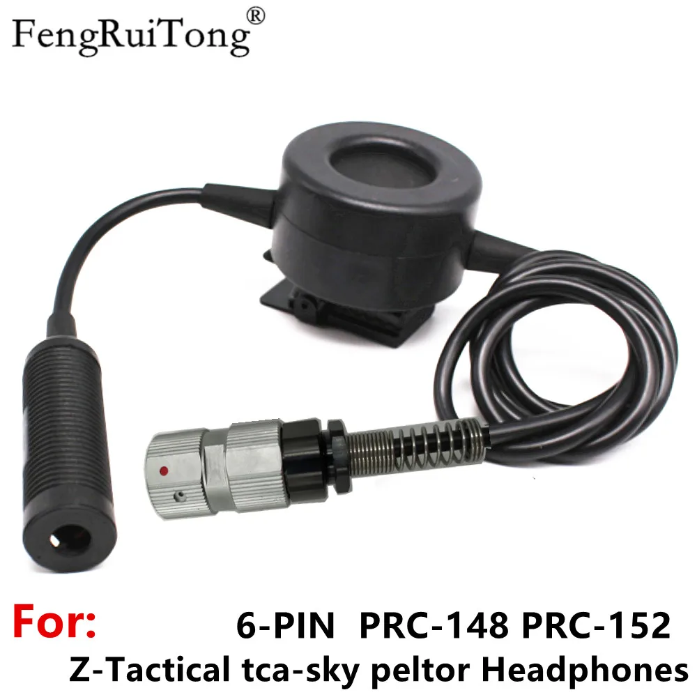 FengRuiTong-PTT-For-Z-tactical-headset-HD01-HD03-to-PRC-148-PRC-152-prc ...