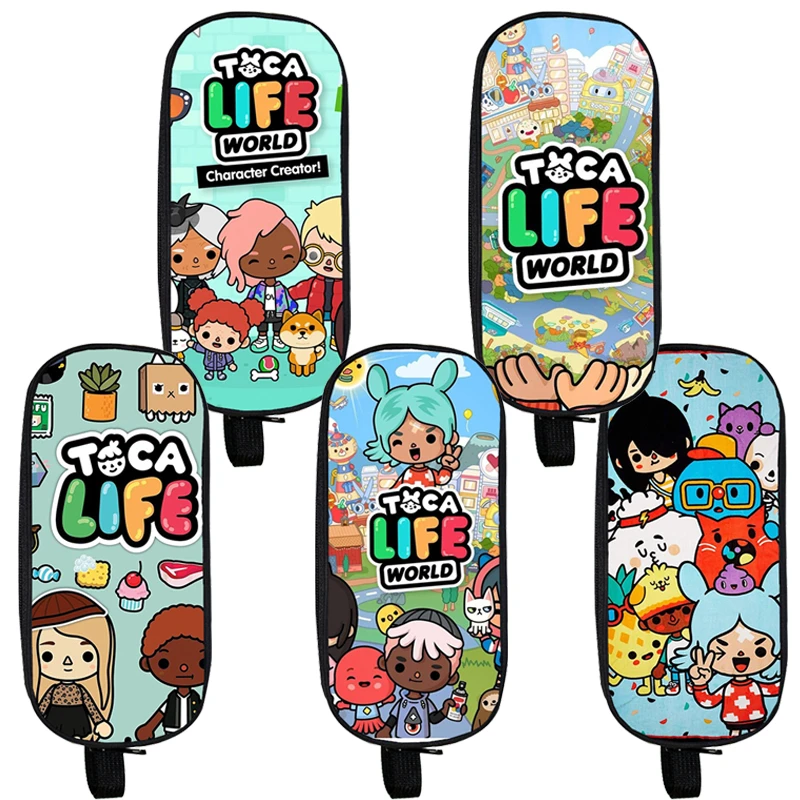 Fashion 3d Anime Toca Boca Life World Game Pencil Case Kids Makeup Box ...