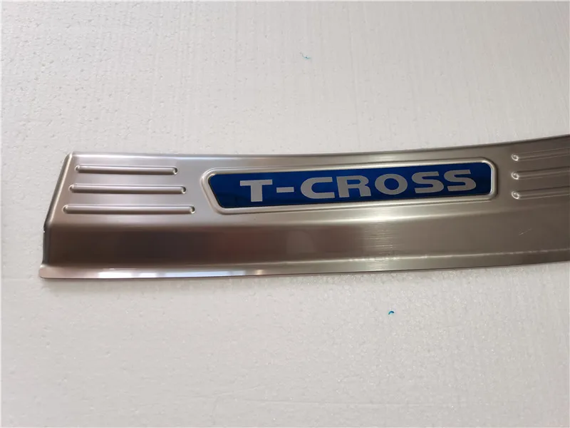 Ốp chống trầy cốp Volkswagen T-Cross 2022 2023 Inox - COVIDCAR