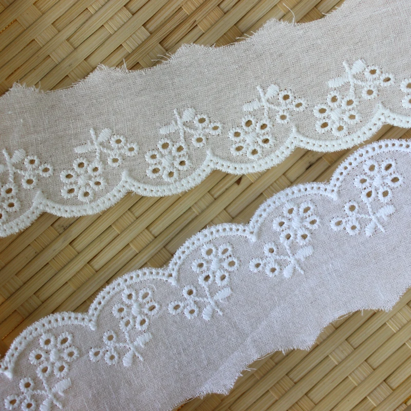 5-yards-4cm-Width-White-Cotton-Lace-Trims-for-Costume-Dress-Trimmings ...