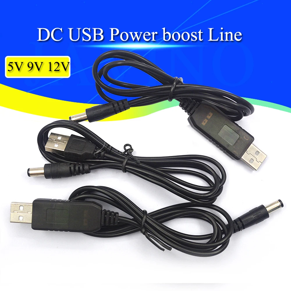 Usb Power Boost Linha Dc 5v Para Dc 9v/12v Step Up Módulo Conversor Usb Adaptador Cabo 2.1x5.5mm ...