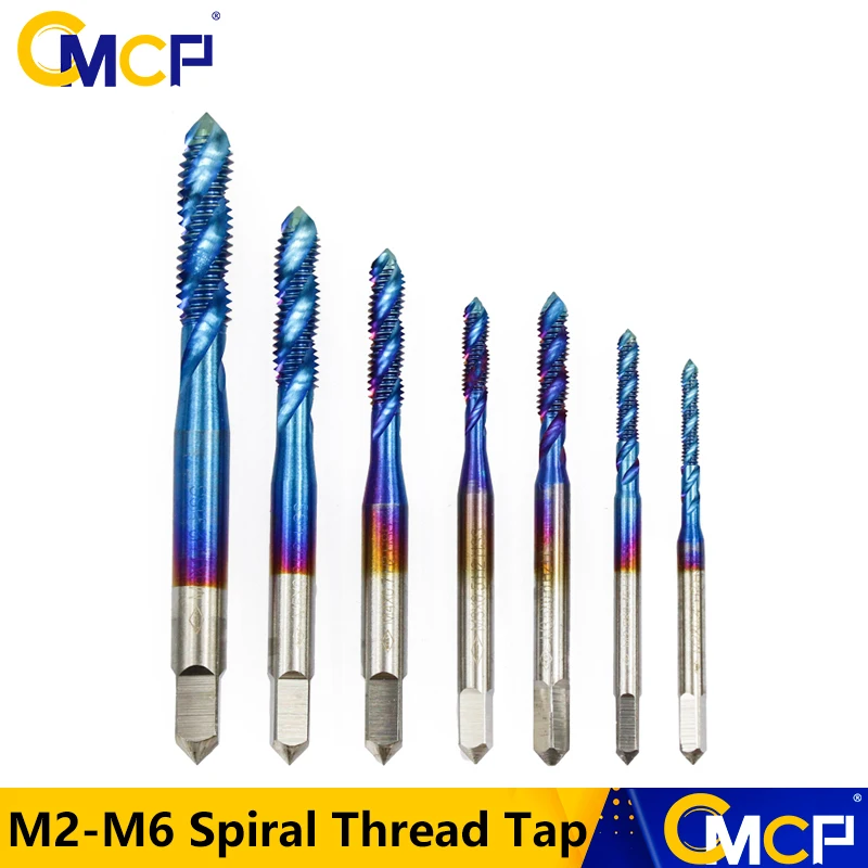 1pc M2 M2.5 M3 M3.5 M4 M5 M6 Spiral Thread Tap HSS Metric Screw Tap For ...