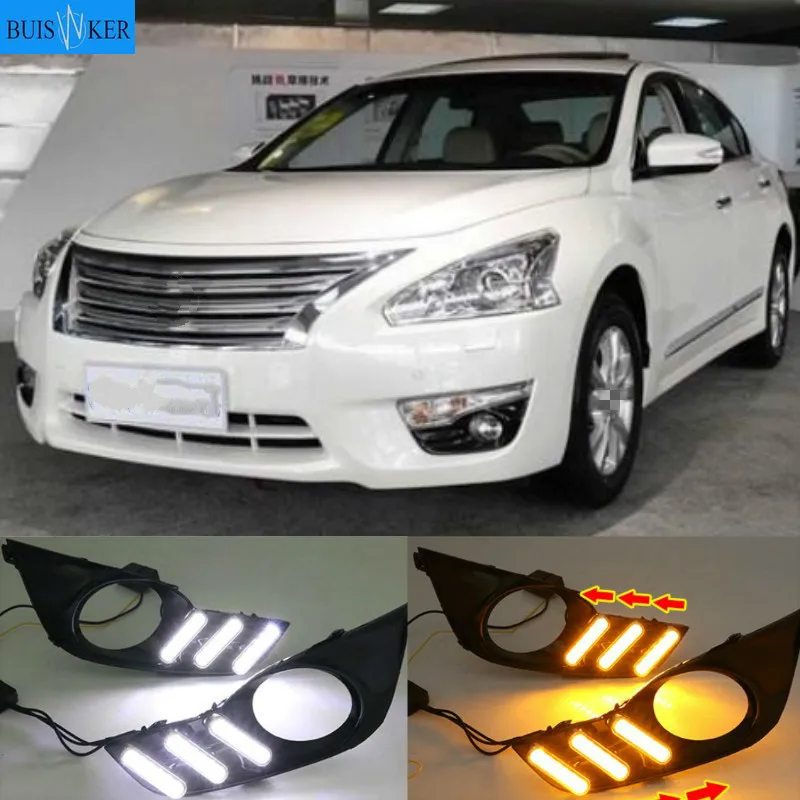 2Pcs Car LED Daytime Running Lights for Nissan Altima Teana 2013 2014 ...