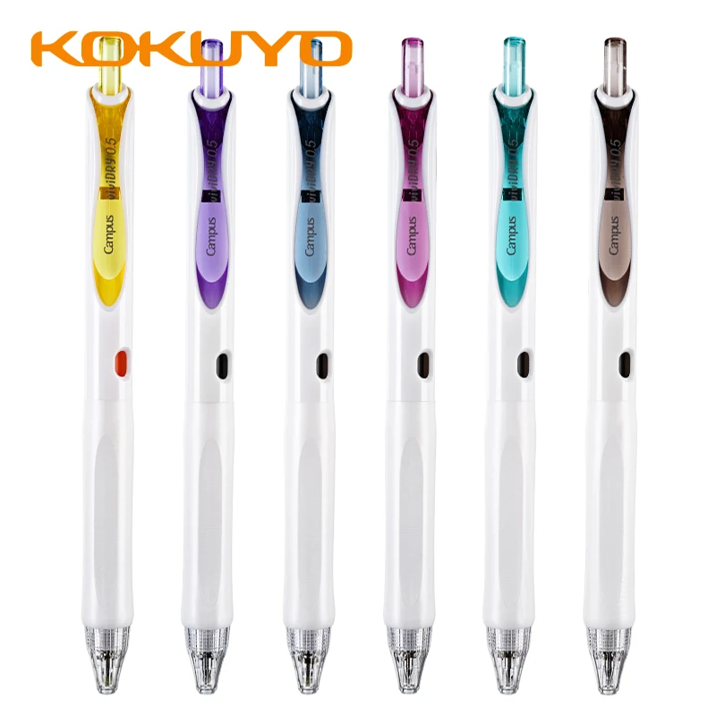 1 개 일본 KOKUYO 컬러 젤 펜 간단한 한 미터 새로운 순수 시리즈 WSG PR302 대용량 0.5 미리메터 빠른 건조 손 계정 펜|중성펜| - AliExpress