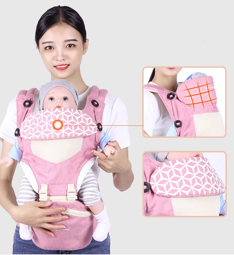 Ergonomic Baby Carrier Comfortable Breathable Sling Backpack Newborn ...