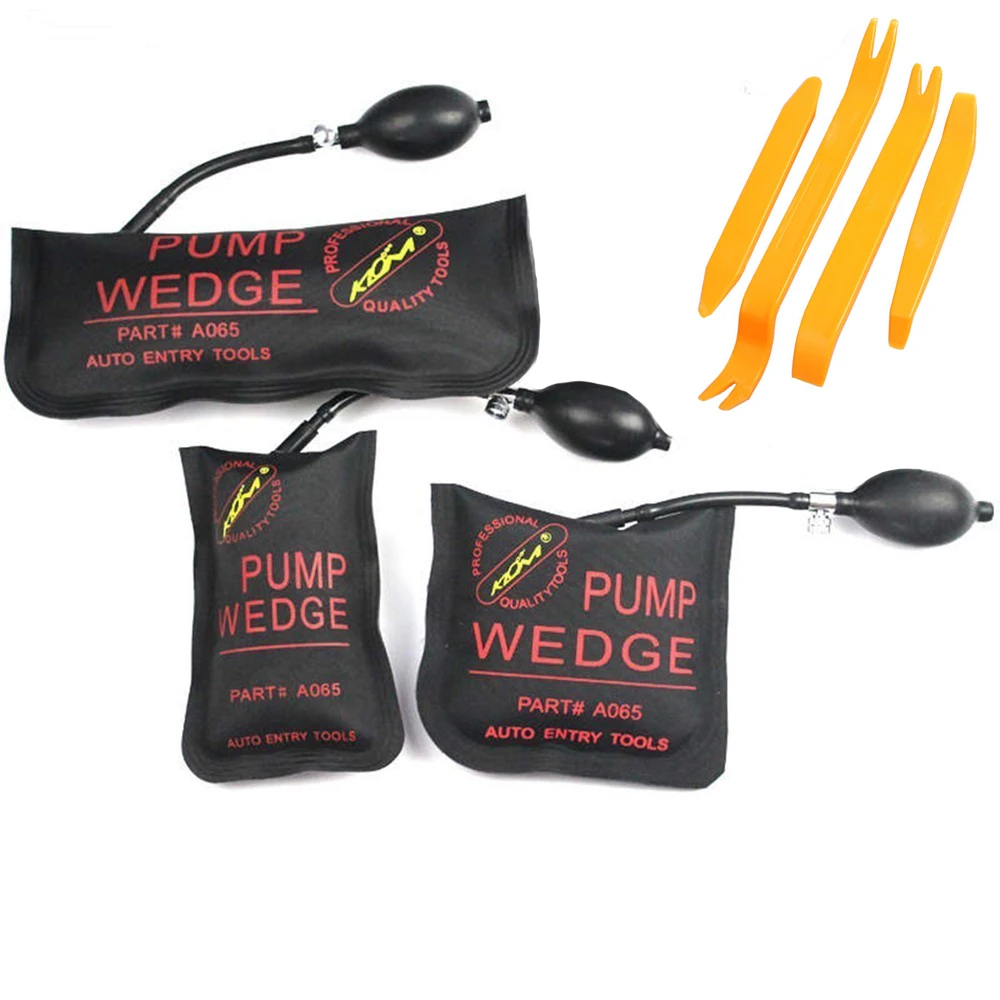 3pcs-Black-S-M-L-Air-Window-pump-wedge-Inflatable-Unlock-Vehicle-Door ...