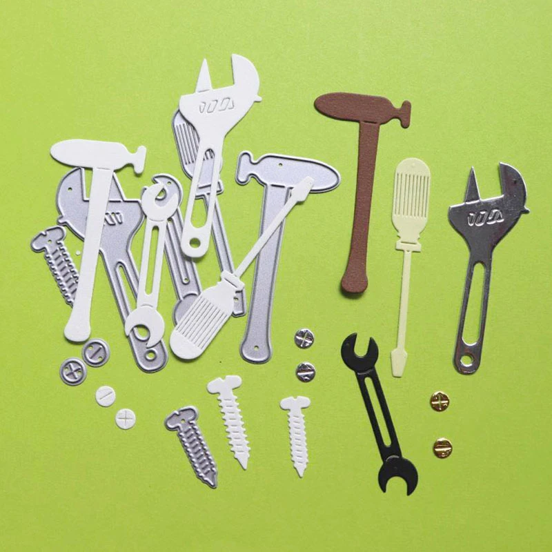 Cutting Dies Mens Tools Scrapbook Cardmaking Paper Craft Diy Stencil ...