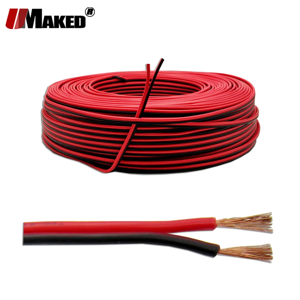150m 20AWG LED cables Red black UL2468 copper cable extension wire For ...