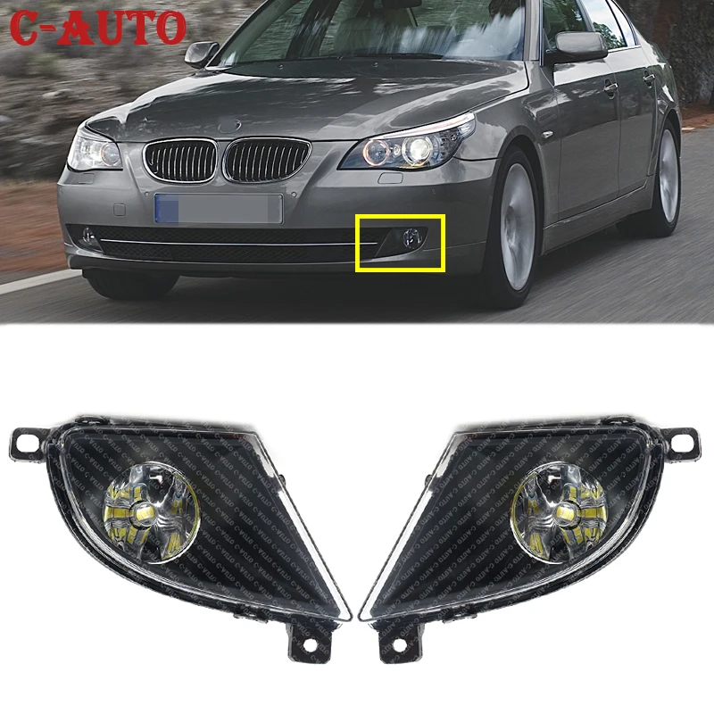 Car-Front-Bumper-Grille-Driving-Fog-Light-Lamp-Replacement-For-BMW-5 ...