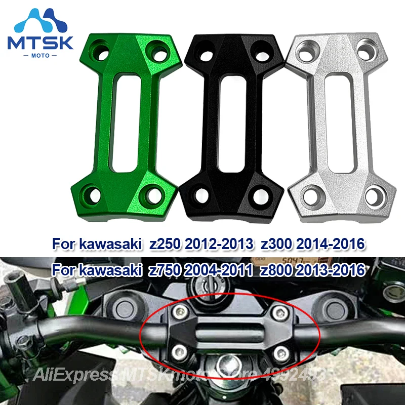 For-Kawasaki-Z-800-Z-750-Z-300-Z-250-CNC-Handle-Bar-Handlebar-Clamp ...