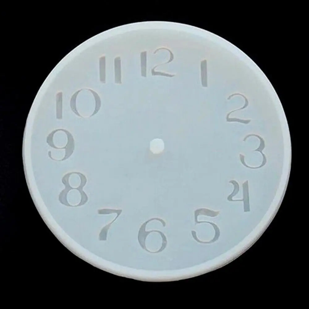 DIY Cement Concrete Silicone Mold DIY Craft Clock Making Clay Plaster ...