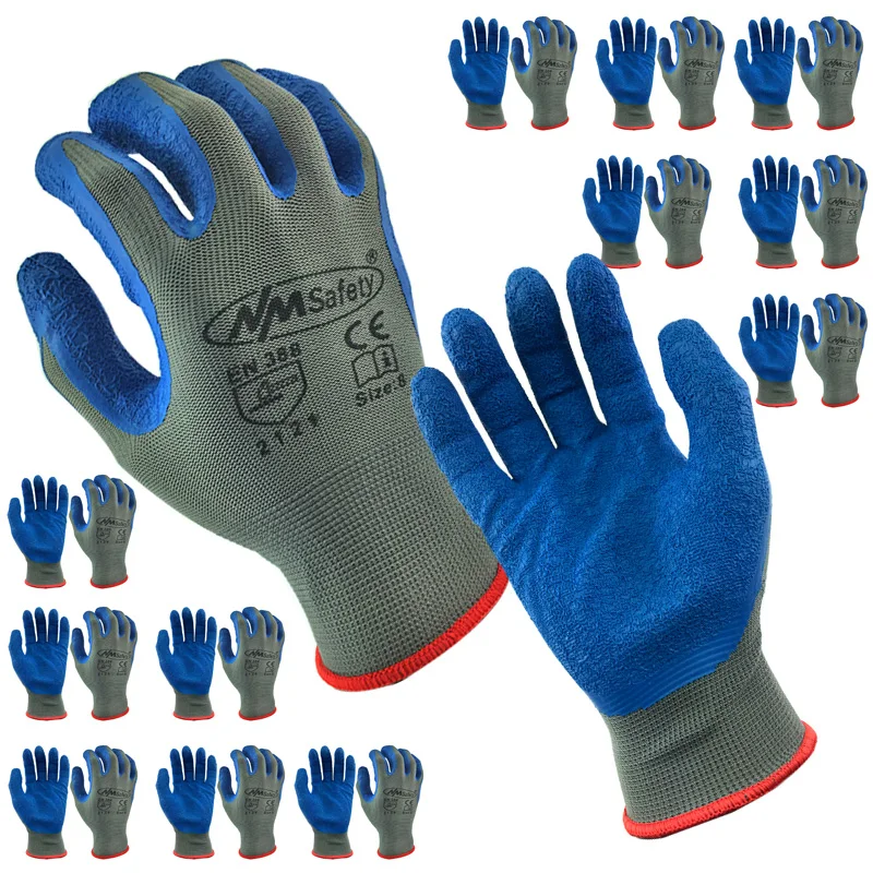 24Pcs/12Pairs Household Gloves Non-slip Wear-resistant Breathable Labor ...