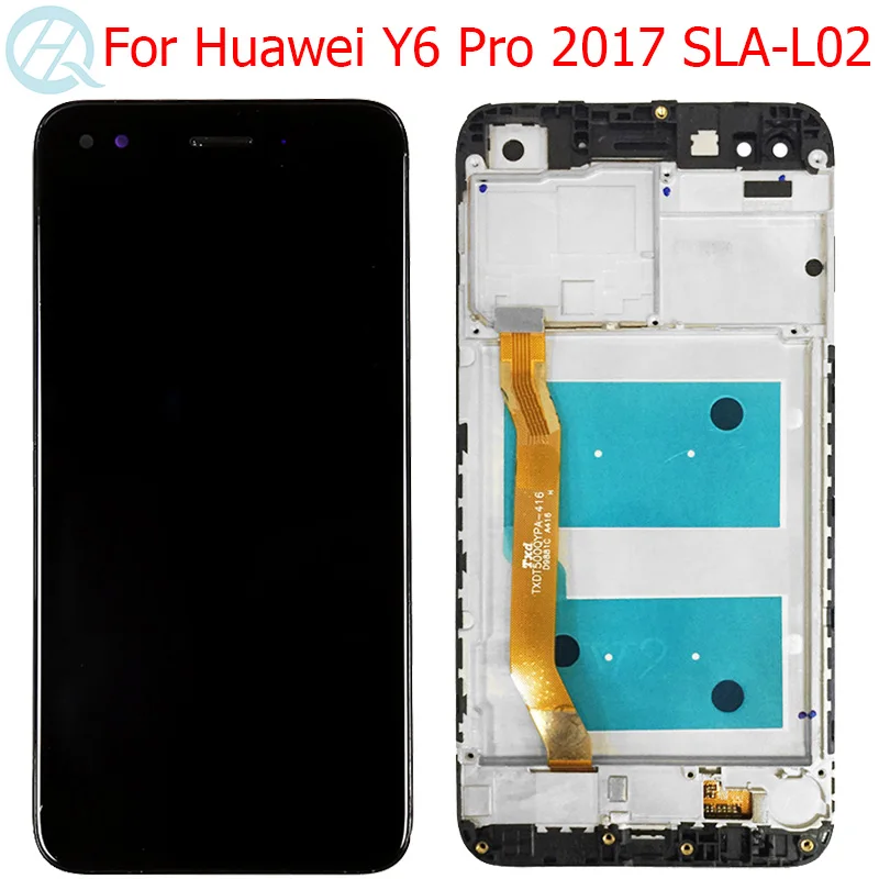 Huawei Y6 Pro 2017 용 기존 LCD 프레임 5.0 "Huawei P9 Lite 미니 LCD SLA L02 L22 ...