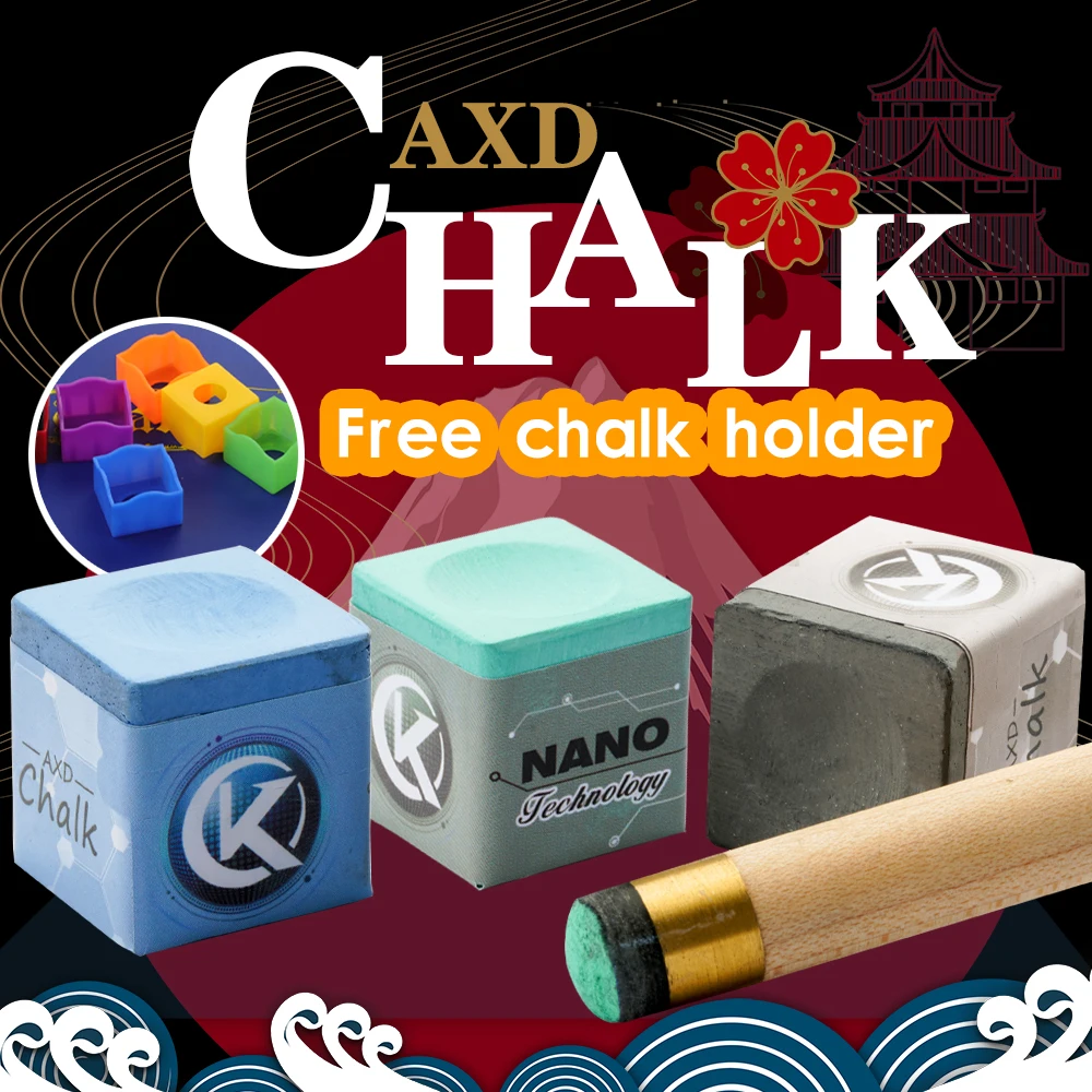 Konllen Billiard Chalks Medium/oily/dryness Nano Technology Pool Cue ...