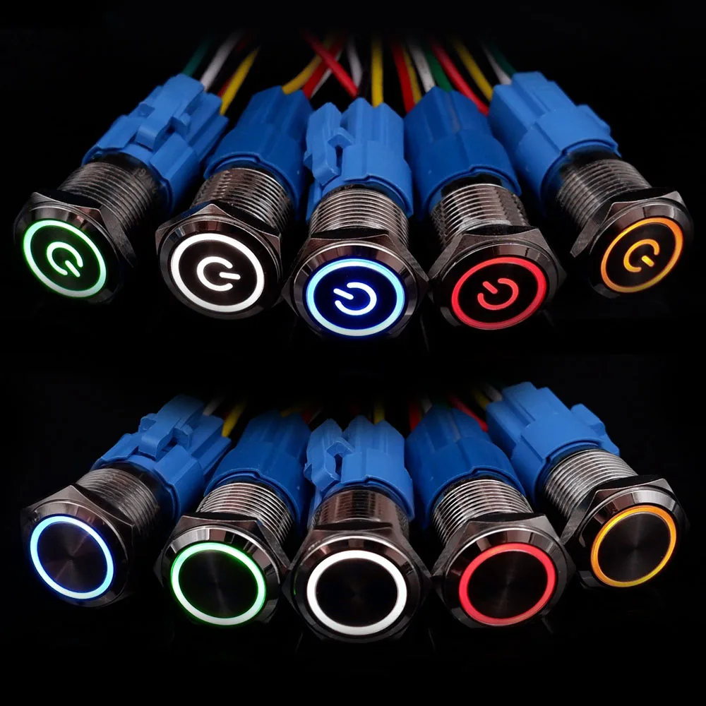 Push Button Switches Metal Pc Power Light Start Stop With Without ...