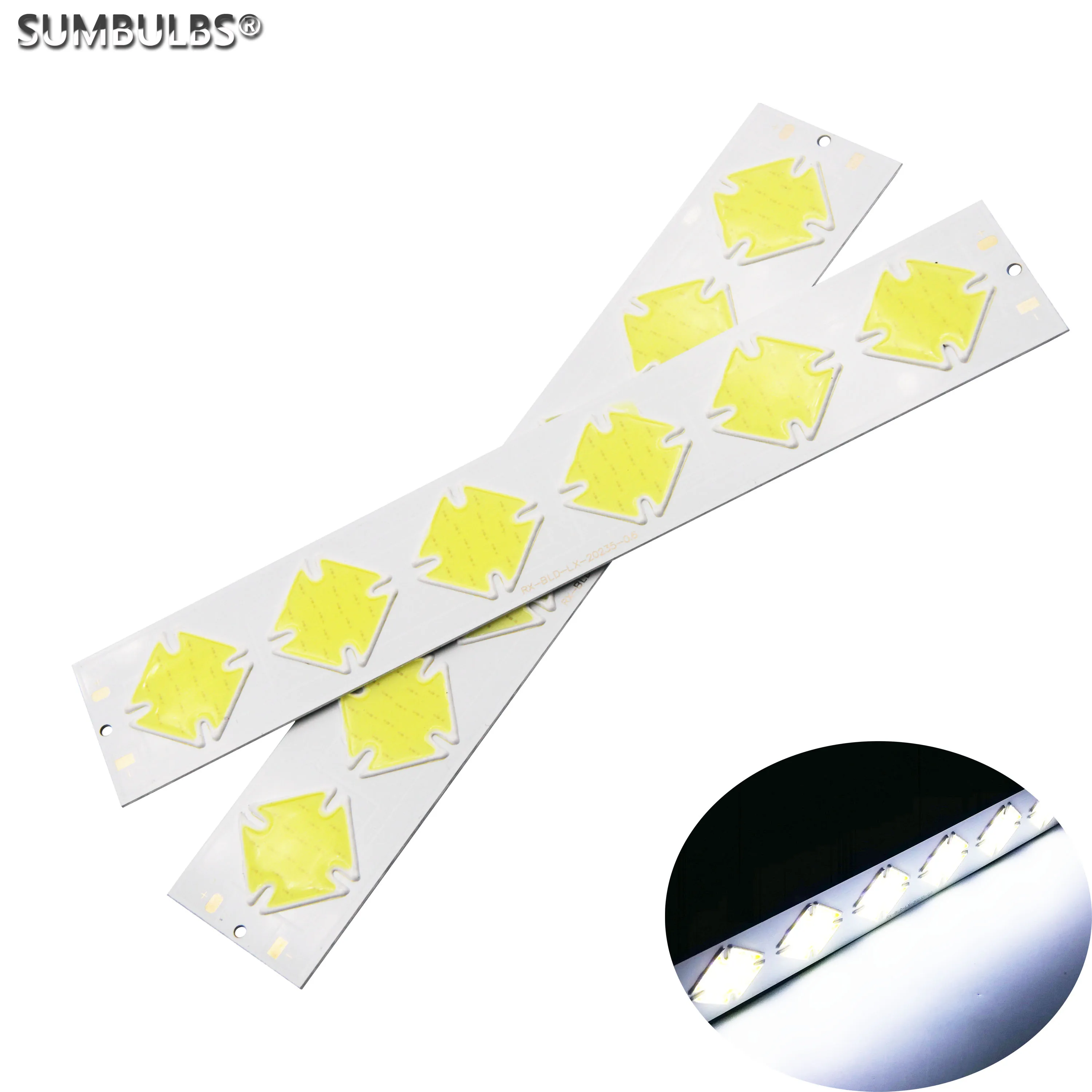 Sumbulbs Manufacturer 6w Dc12v Led Cob Strip Bar Light Source 202*35mm ...