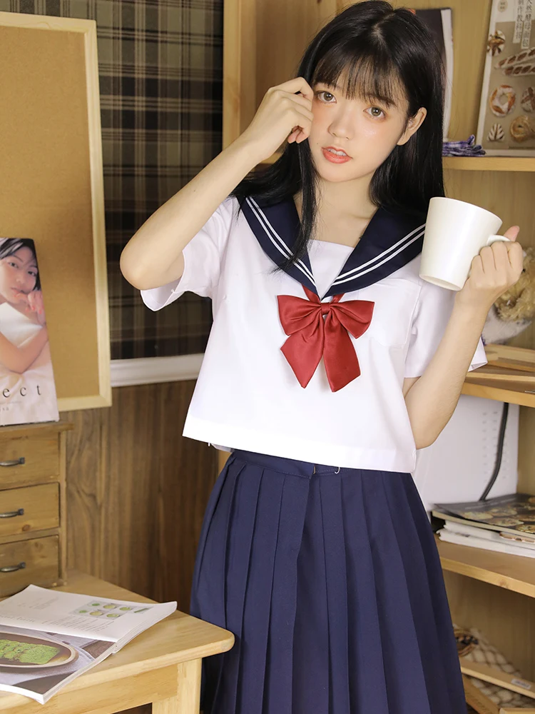 日本のjk制服スカート本物のプリーツスカート学生ビジネススーツ原宿女子高生制服|学生服| - AliExpress
