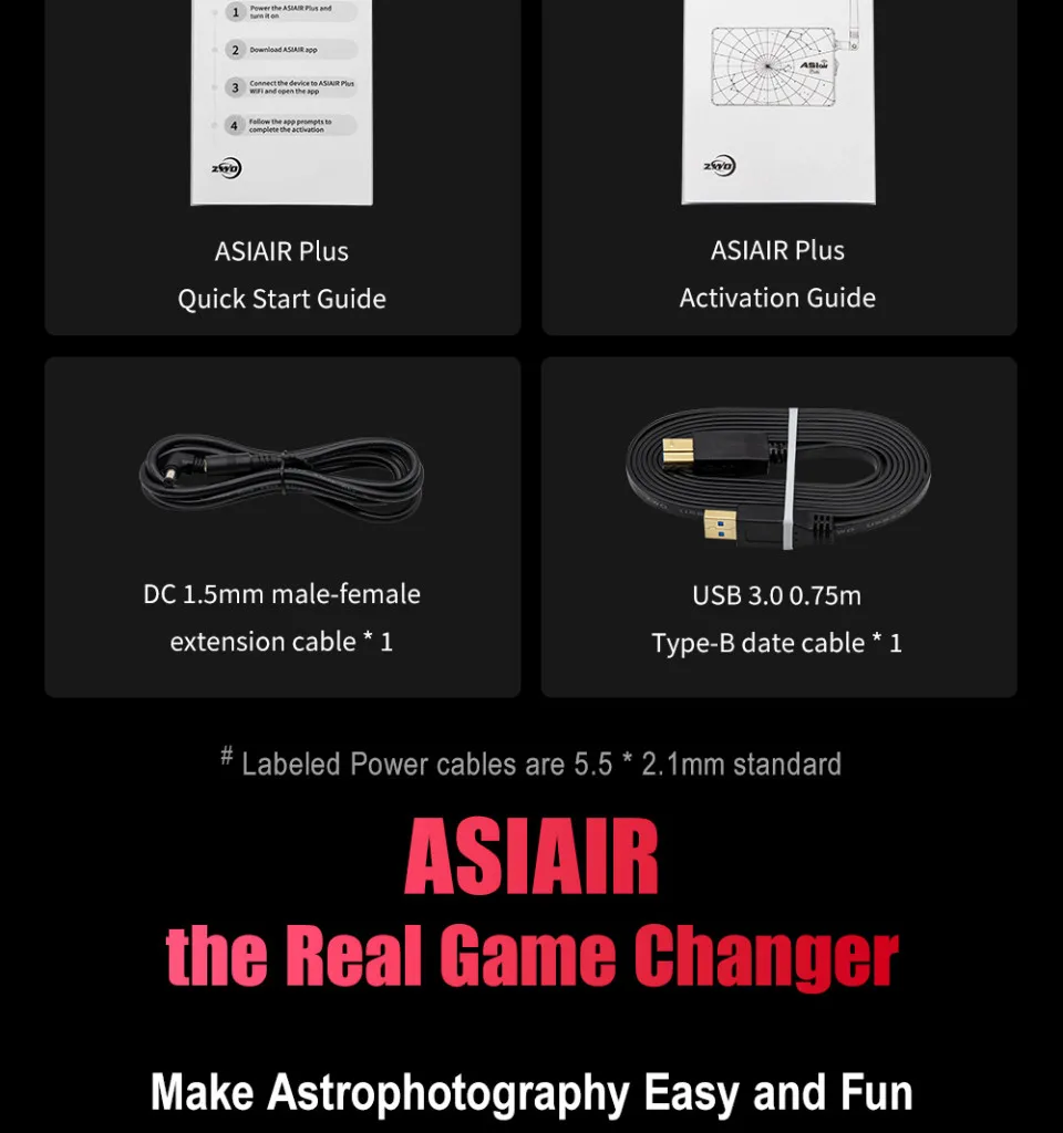 Zwo Asiair Plus Astrophotography Smart Device Box Deep Space Photography Box Portable Computer ...