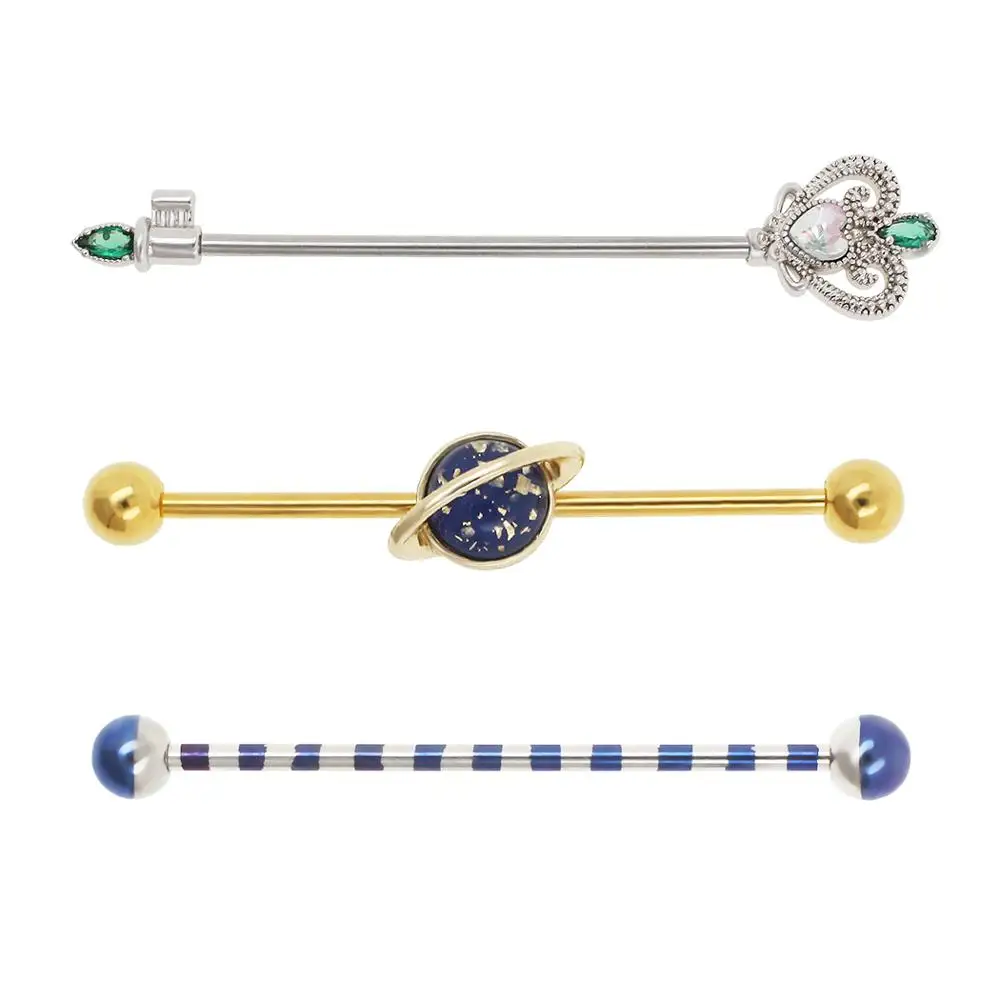 Stainless Steel Barbell Piercing Bar | Industrial Surgical Steel ...