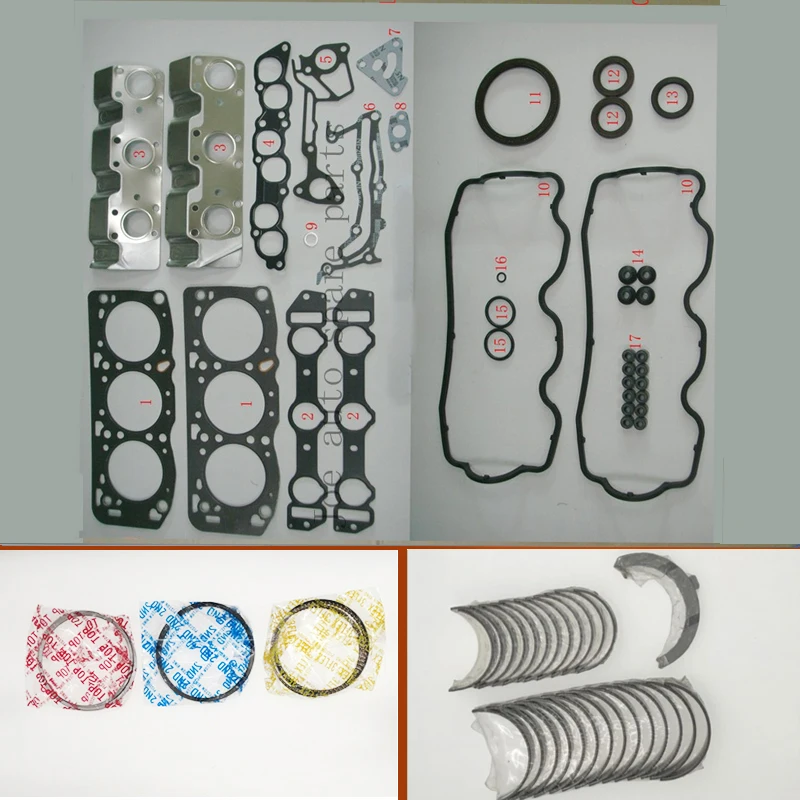 G6AT-Engine-Full-gasket-set-kit-crankshaft-connecting-rod-bearing ...
