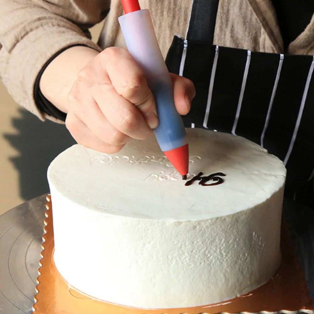 Silicone Food Writing Pen Chocolate Decorating Tools Cake Mold , Cookie ...