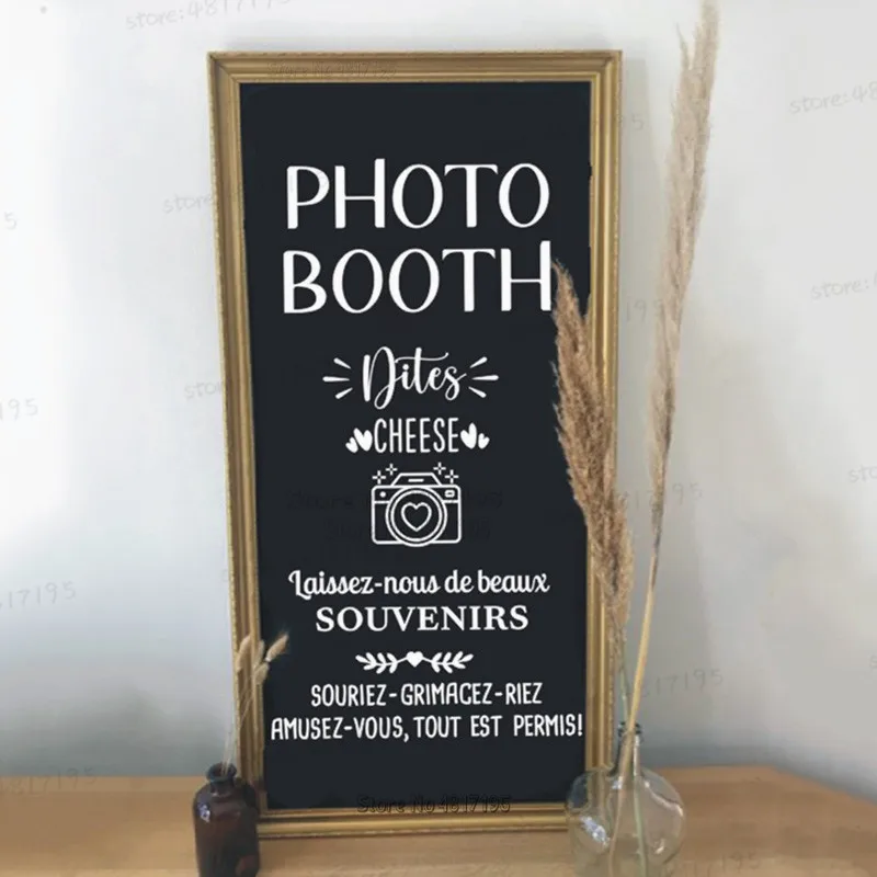 Photobooth-Sign-Vinyl-Borad-Stickers-Souvenirs-Photos-Decals-Wedding ...