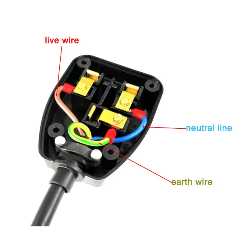 Uk 3 Pin Ac Electrical Power Rewireable Plug Male Female Outlet Adaptor ...