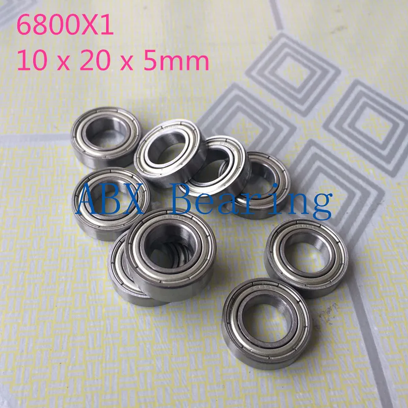 10x20x5 10x20x6 Bearing 10Pcs 6800X1 MR2010ZZ 10205 Bicycle non ...