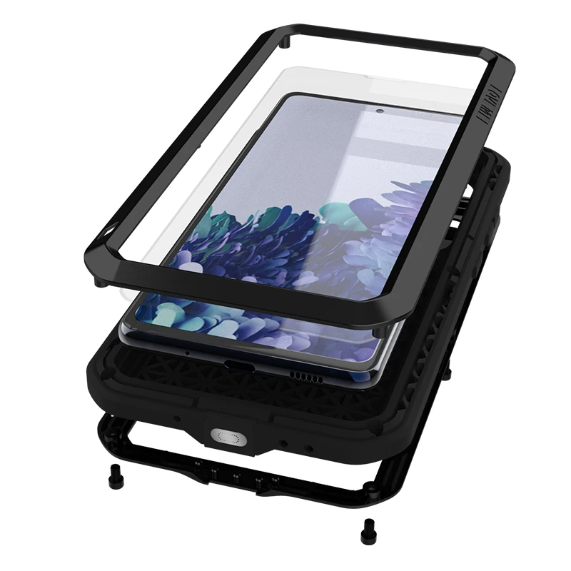 Funda de Metal resistente para Samsung Galaxy S20 FE, S10, S9, S8 Plus, Note 8, 9, 10 Lite, 20 ...