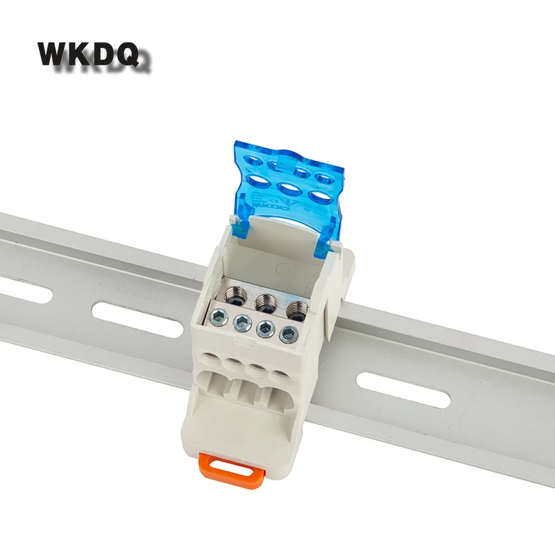 UKK80A UKK 80A Junction Box 1-In 6-Out Unipolar Wire Electrical Connecto Terminal Block Power ...